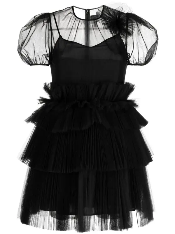 Huishan Zhang Telsha Tulle-detail Dress