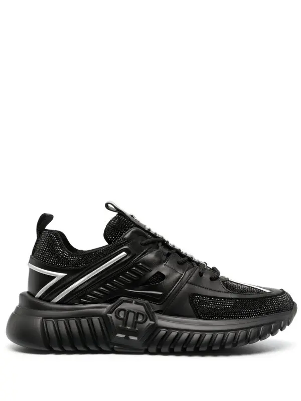 Philipp Plein Stones Runner Low-top Sneakers - Black