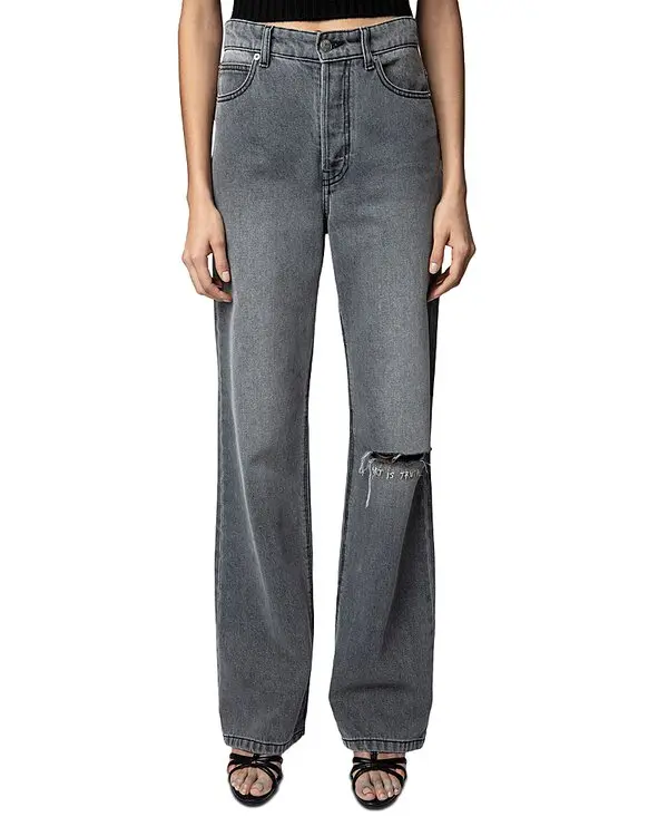 Zadig&Voltaire Evy Ripped Flared Jeans