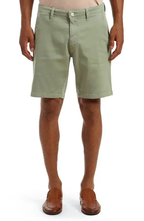 34 Heritage Nevada Flat Front Twill Shorts - Green Soft Touch