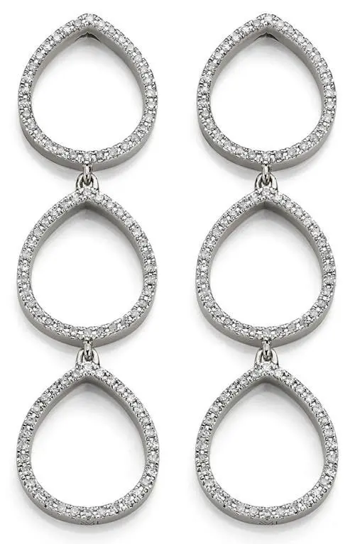 Monica Vinader Naida Teardrop Diamond Earrings