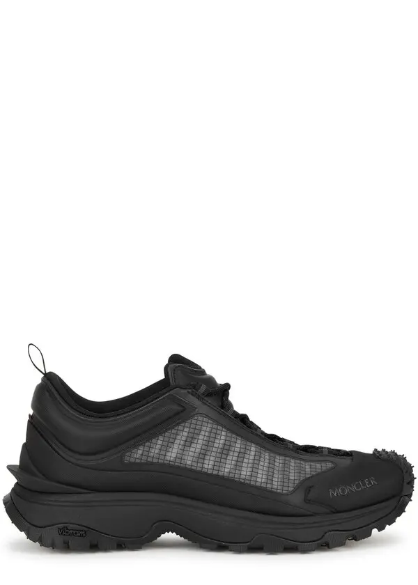 Moncler Trailgrip Panelled Mesh Sneakers - Black