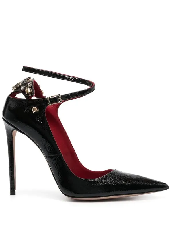 HARDOT 125mm Gem-embellished Pumps - Black