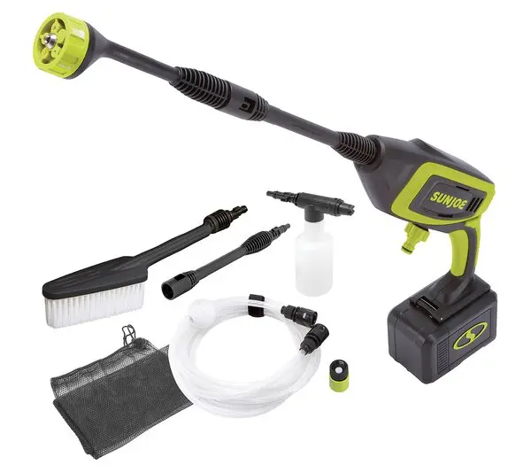 SUN JOE 320psi/.55gpm Pressure Sprayer W/24v Battery&charger