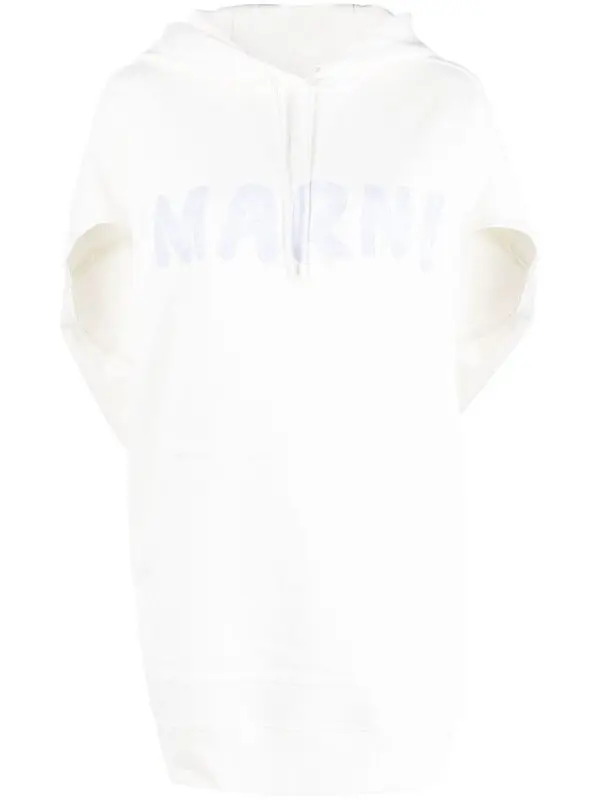 Marni Logo-print Short-sleeve Hoodie