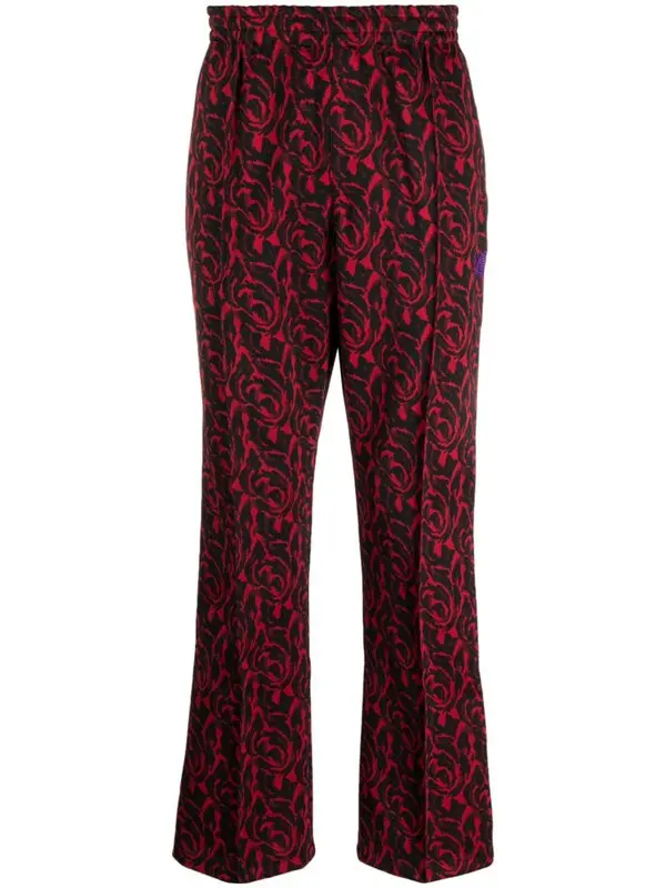Needles Pintuck Graphic Trousers - Red
