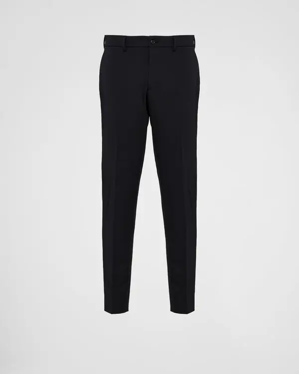 Prada Techno Stretch Trousers - Black