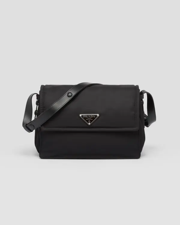 Prada Medium Padded Re-nylon Traveller Bag - Black