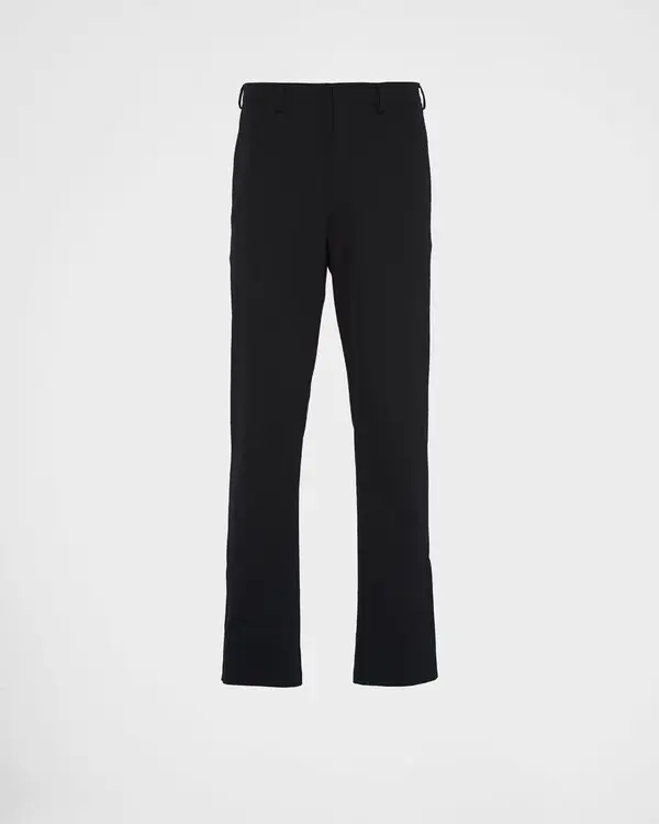 Prada Stretch Technical Fabric Pants - Black