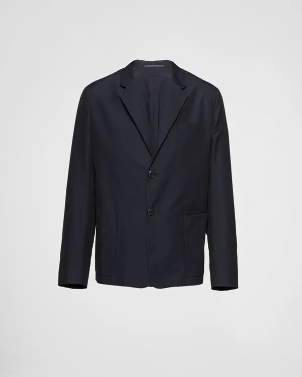 Prada Single-breasted Cotton Jacket