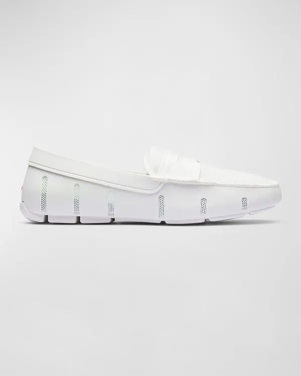 Swims Mesh And Rubber Loafers - White