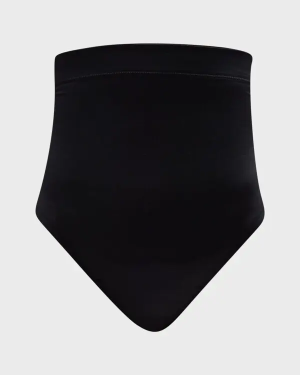 Spanx Spanxshape Suit Your Fancy High-waisted Thong - Very Black