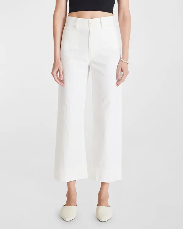 APIECE APART Cotton Canvas Merida Pants - Cream