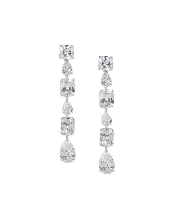 KENNETH JAY LANE Cubic Zirconia Drop Earrings