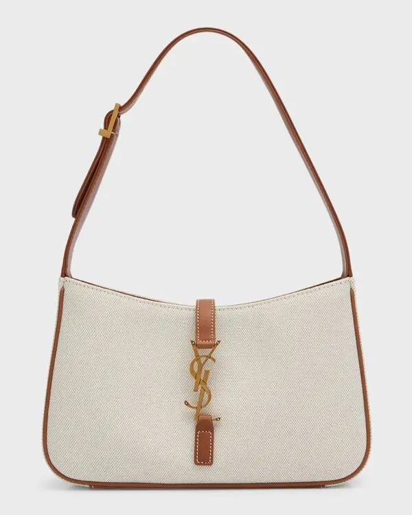 Saint Laurent Le 5 À 7 Shoulder Bag In Canvas