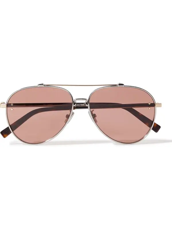 Dior Cd Diamond A1u Aviator Sunglasses - Gold