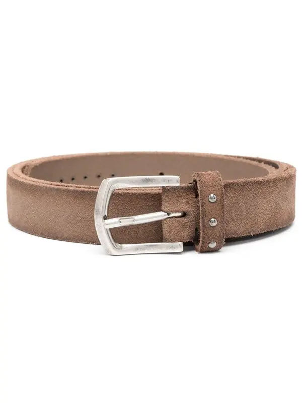Boglioli Buckle-fastening Suede Belt