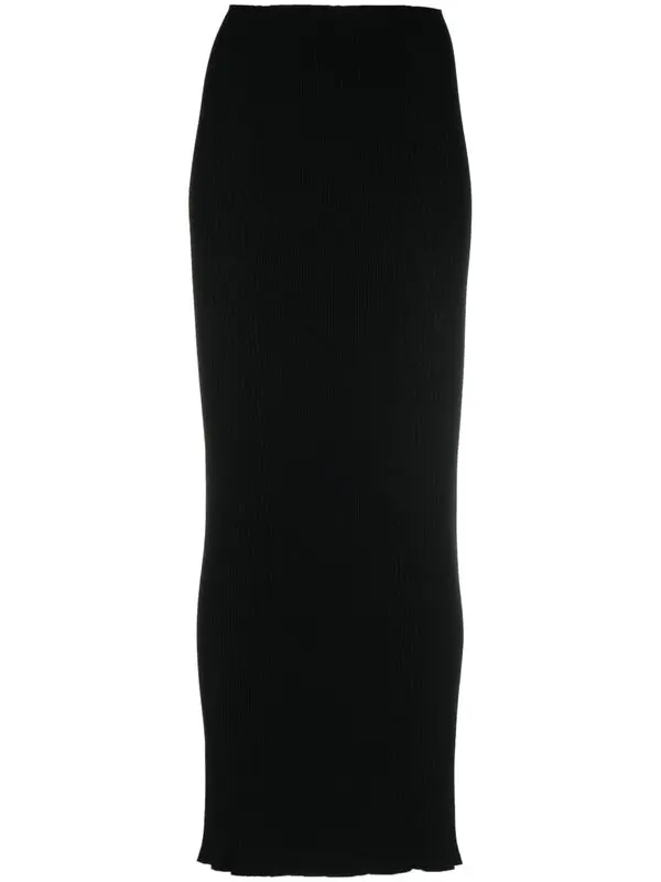 AERON Ribbed-knit Maxi Skirt