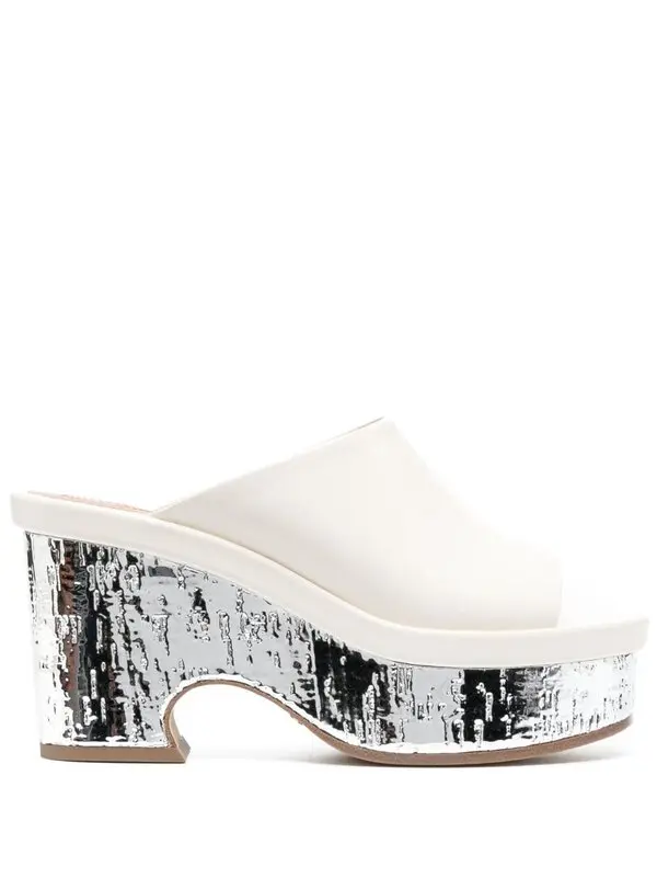 Buy Chloé Oli 100mm Platform Mules - Neutrals At 47% Off | Editorialist
