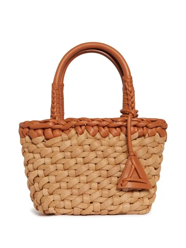 Alanui Icon Small Raffia Tote Bag - Brown