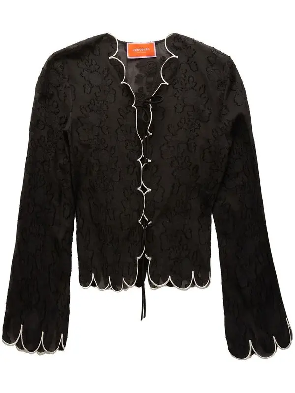 La DoubleJ Embroidered Crop Jacket