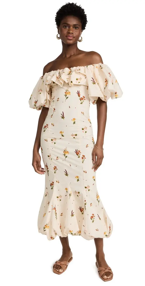 Agua Bendita Caribe Clementina Maxi Dress In Neutral - 50% Off |  Editorialist