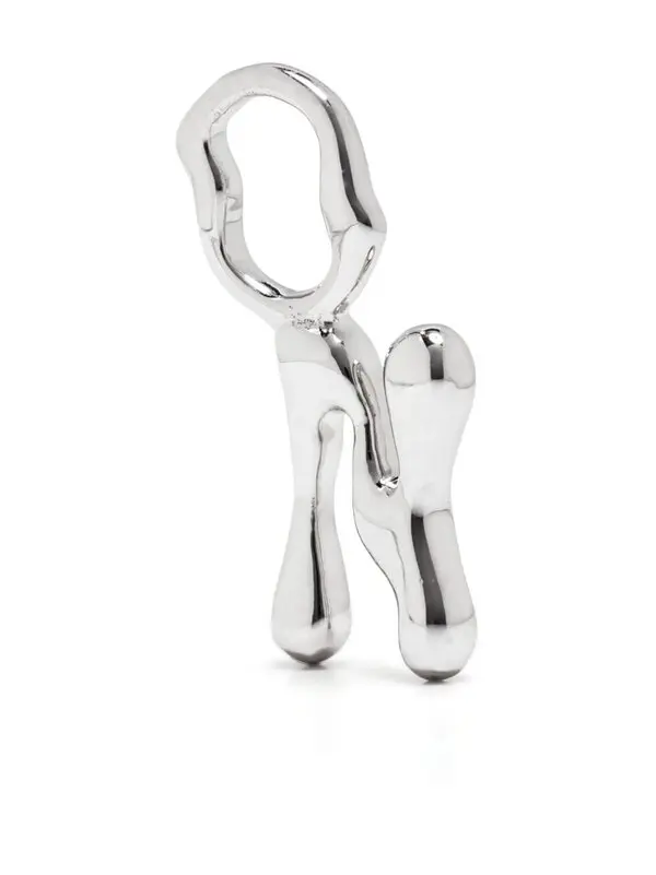 MARIA BLACK Fluent Letter N Pendant - Silver
