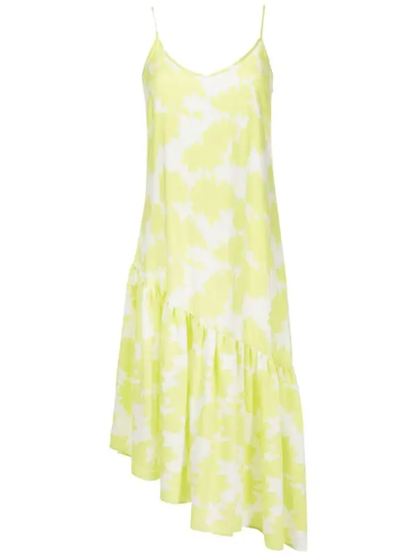 Armani Exchange Abstract-print Asymmetric Dress