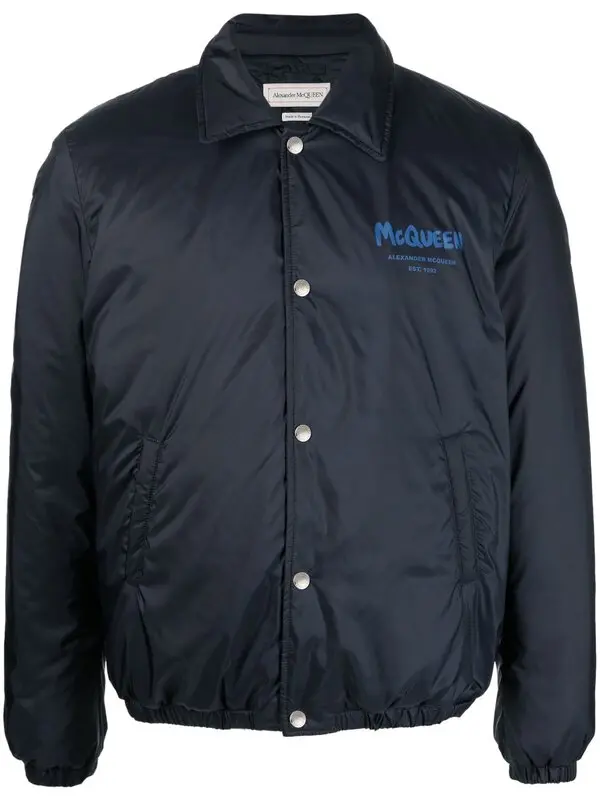 Alexander McQueen Logo-print Bomber Jacket
