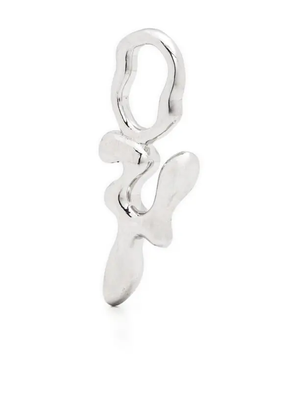 MARIA BLACK Fluent Letter Y Pendant - Silver