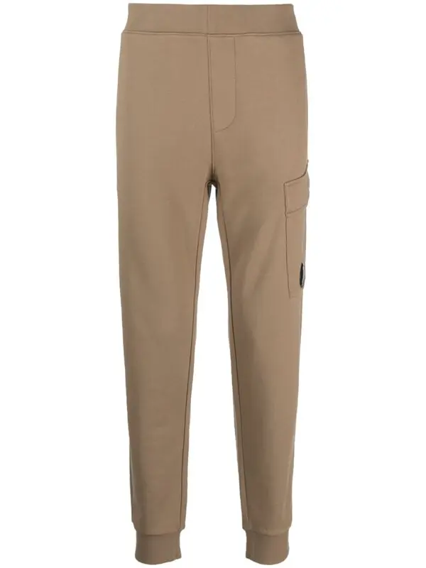 C.P. COMPANY Side Logo-patch Track Pants - Brown
