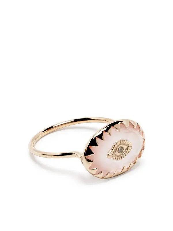 Pascale Monvoisin Souad Quartz And Diamond Ring