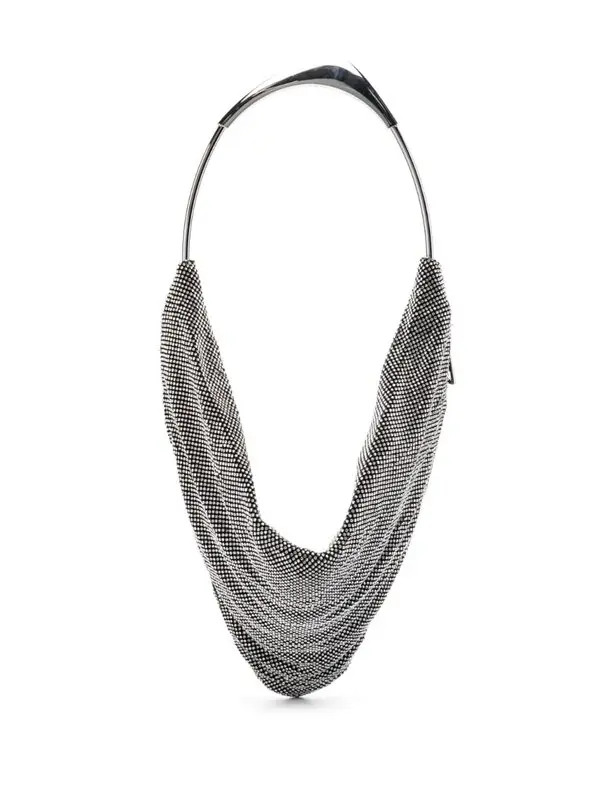 Benedetta Bruzziches Ursolina Rhinestone-embellished Shoulder Bag - Silver