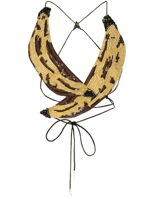AREA Embroidered-detail Top