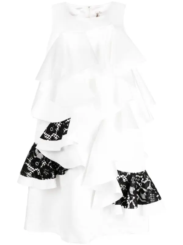Comme Des Garçons Ruffle-detailing Sleeveless Dress