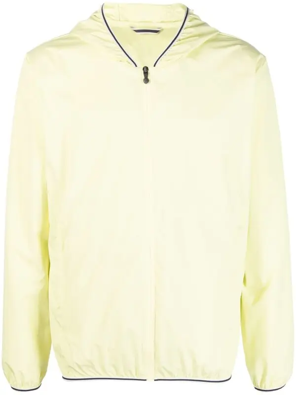 Pyrenex Stripe-trim Hooded Jacket - Yellow