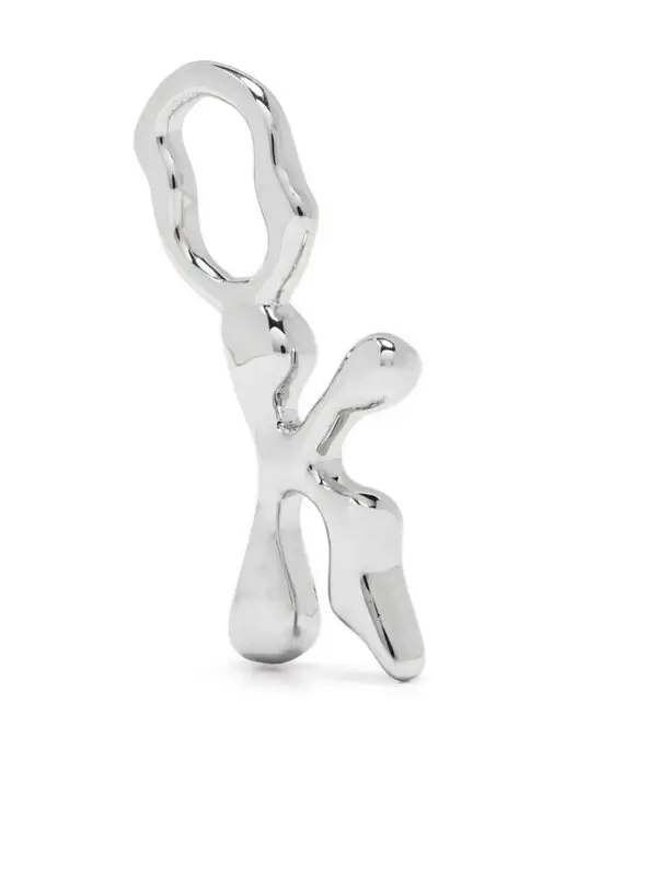 MARIA BLACK Fluent Letter K Charm - Silver