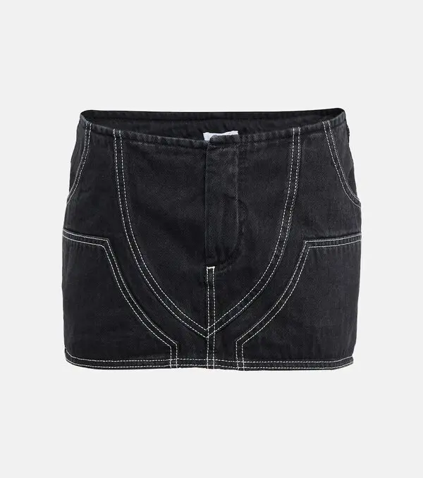 Off-White Low-rise Denim Miniskirt