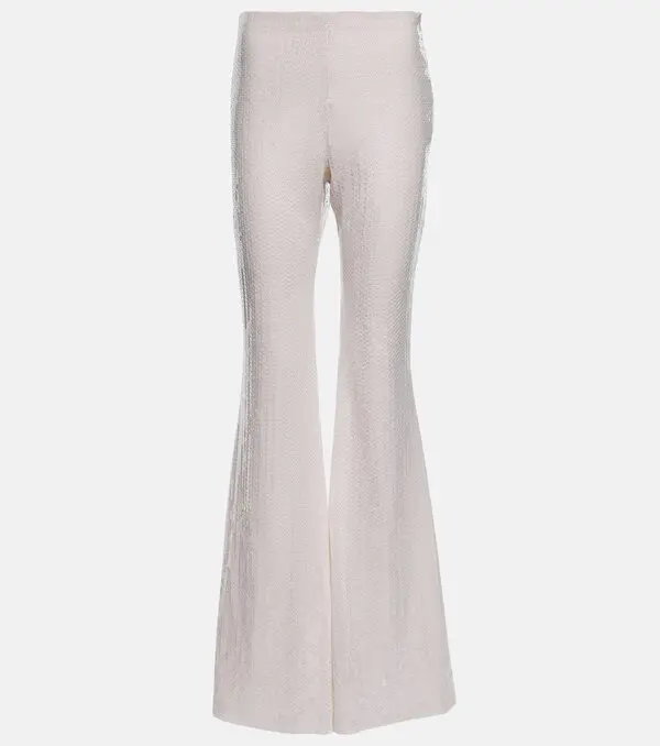 TALLER MARMO Sequined Flared Pants