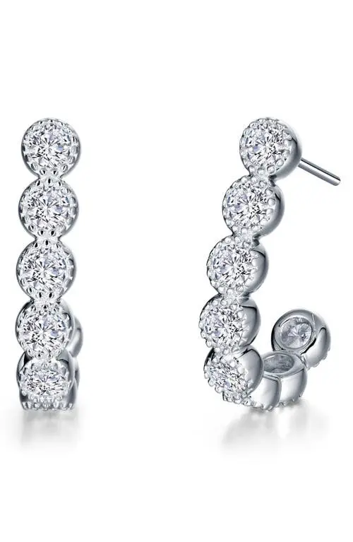 Lafonn Simulated Diamond Hoop Earrings