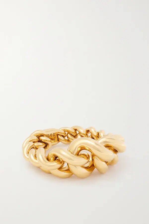 MAOR Curb Chain 18-karat Diamond Ring