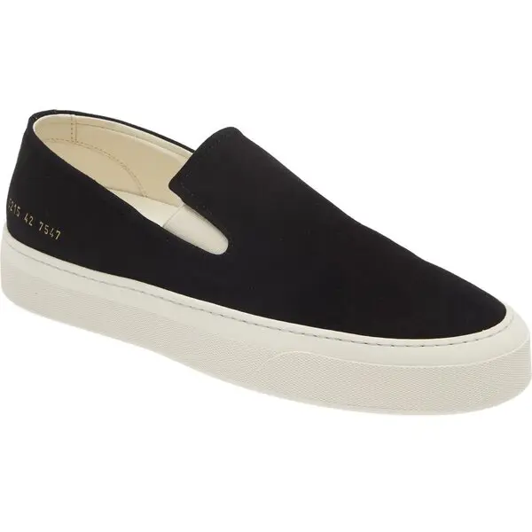 COMMON PROJECTS Suede Slip-on Sneakers - Black