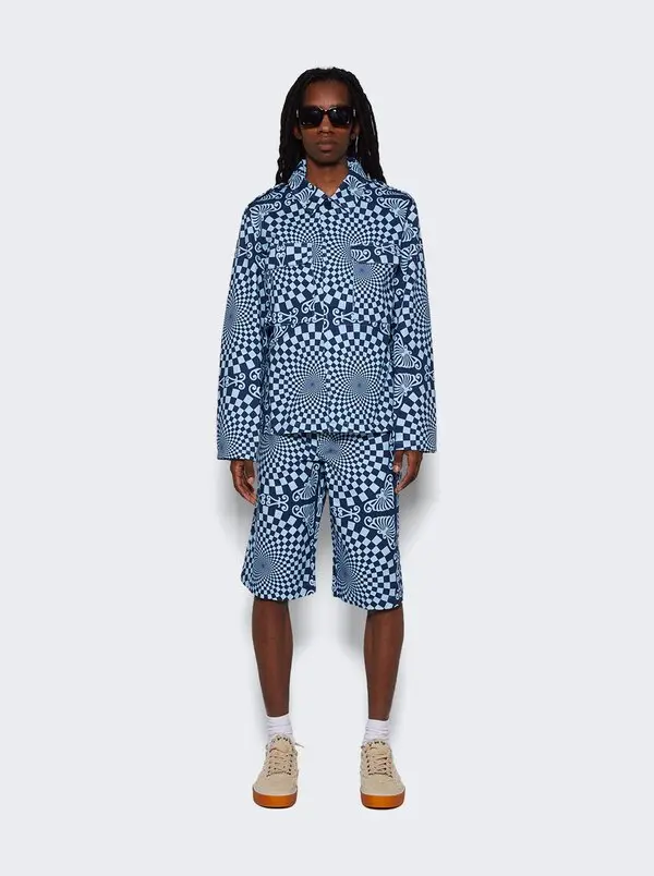BLUEMARBLE Folk Checkerboard Print Shorts