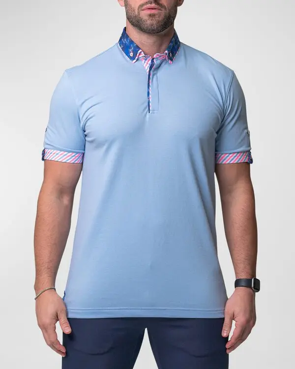 MACEOO Mozart Polo Shirt - Blue