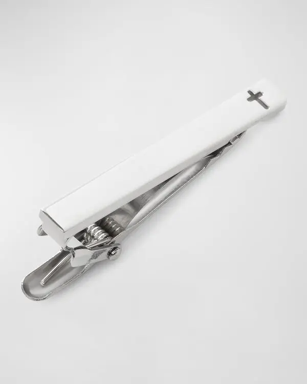 CUFFLINKS, INC. Stainless Steel Cross Cutout Tie Clip