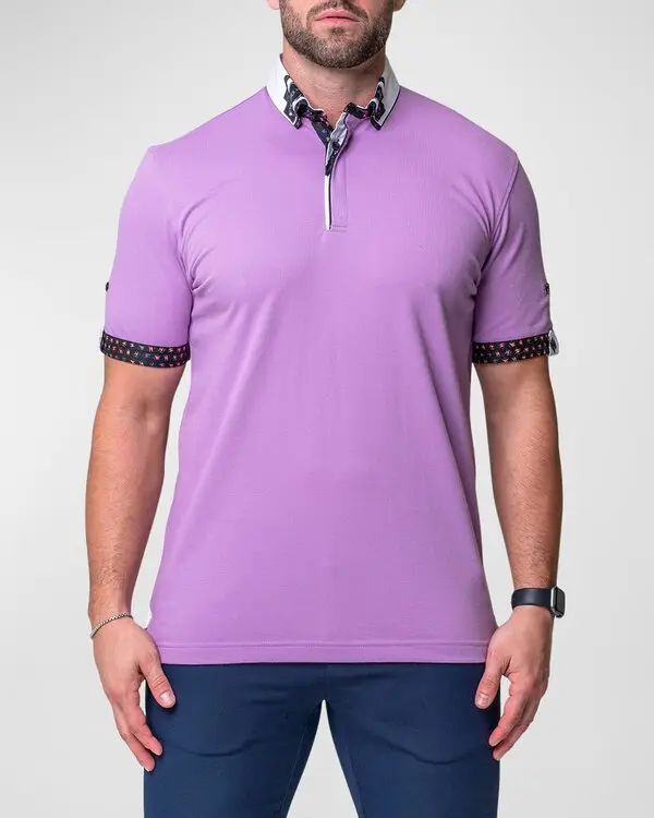 MACEOO Mozart Polo Shirt - Purple