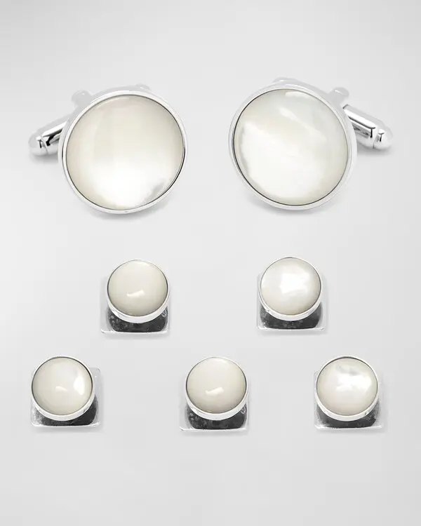 CUFFLINKS, INC. Mother-of-pearl Cuff Link 5-stud Set