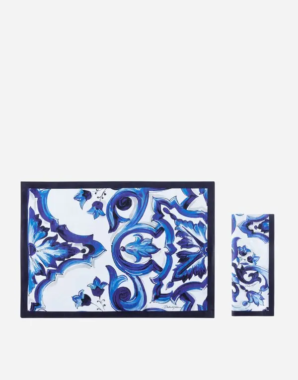 Dolce & Gabbana Set Linen Placemat And Napkin