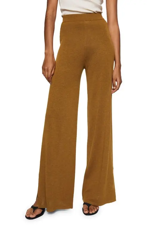 Mango Slit Hem Knit Pants