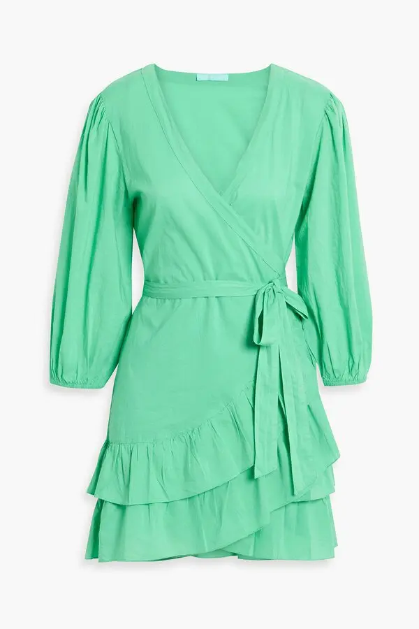Melissa Odabash Tabitha Ruffled Mini Wrap Dress